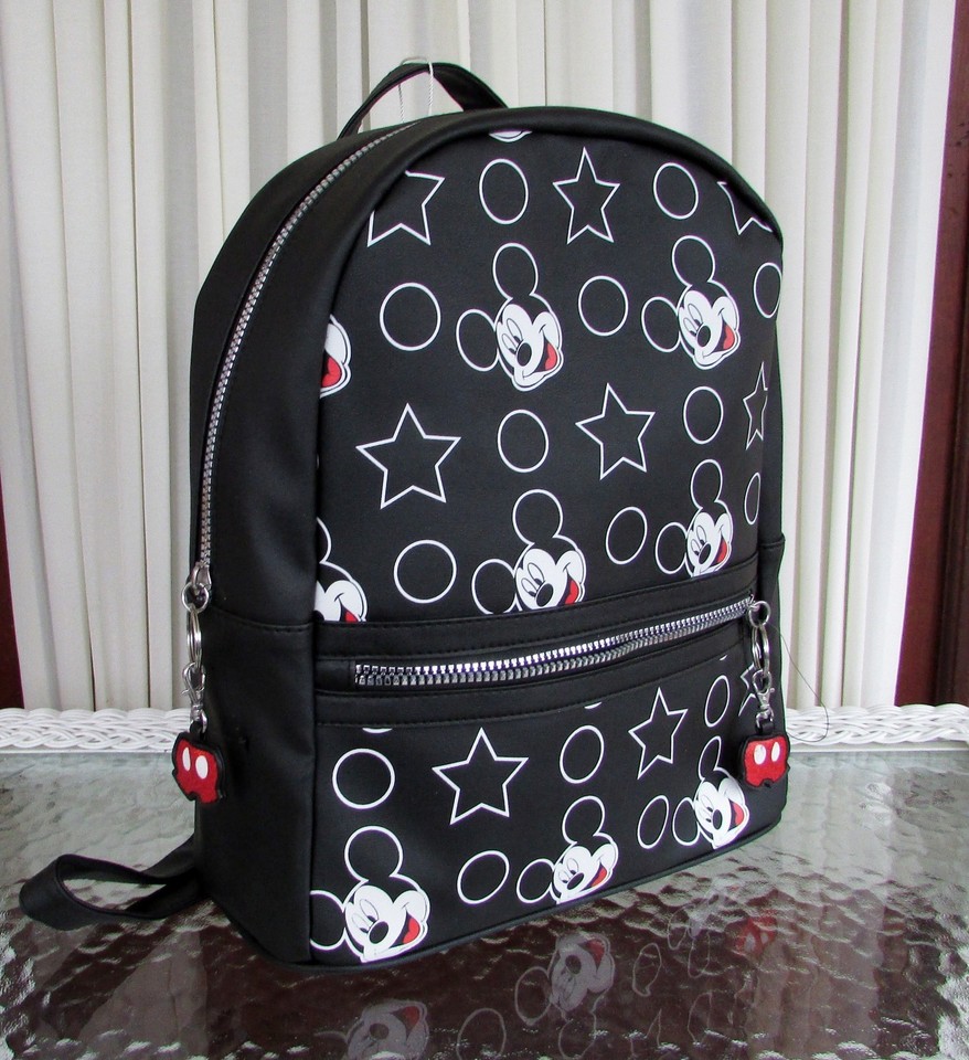 Disney Primark Mickey Mouse Backpack Black School Travel Bag NWT | eBay