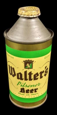 Walter's Beer of Eau Claire, WI DIECUT Sign 18" Tall USA STEEL 3 lbs ...