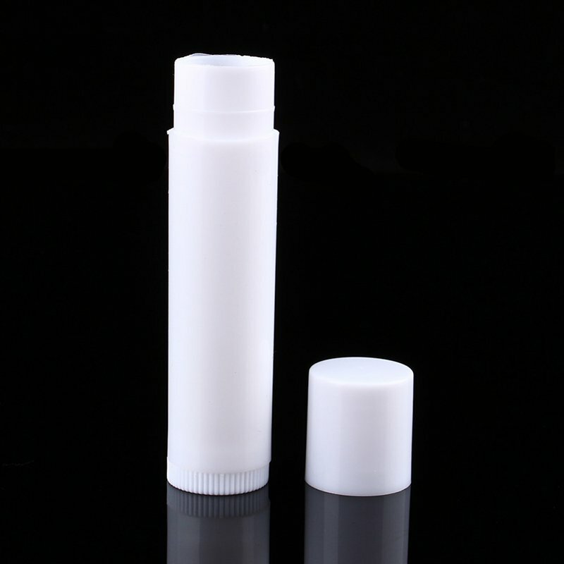 10/30/50/100x Empty lipstick Plastic Lip Balm Container Tubes Caps 5g ...