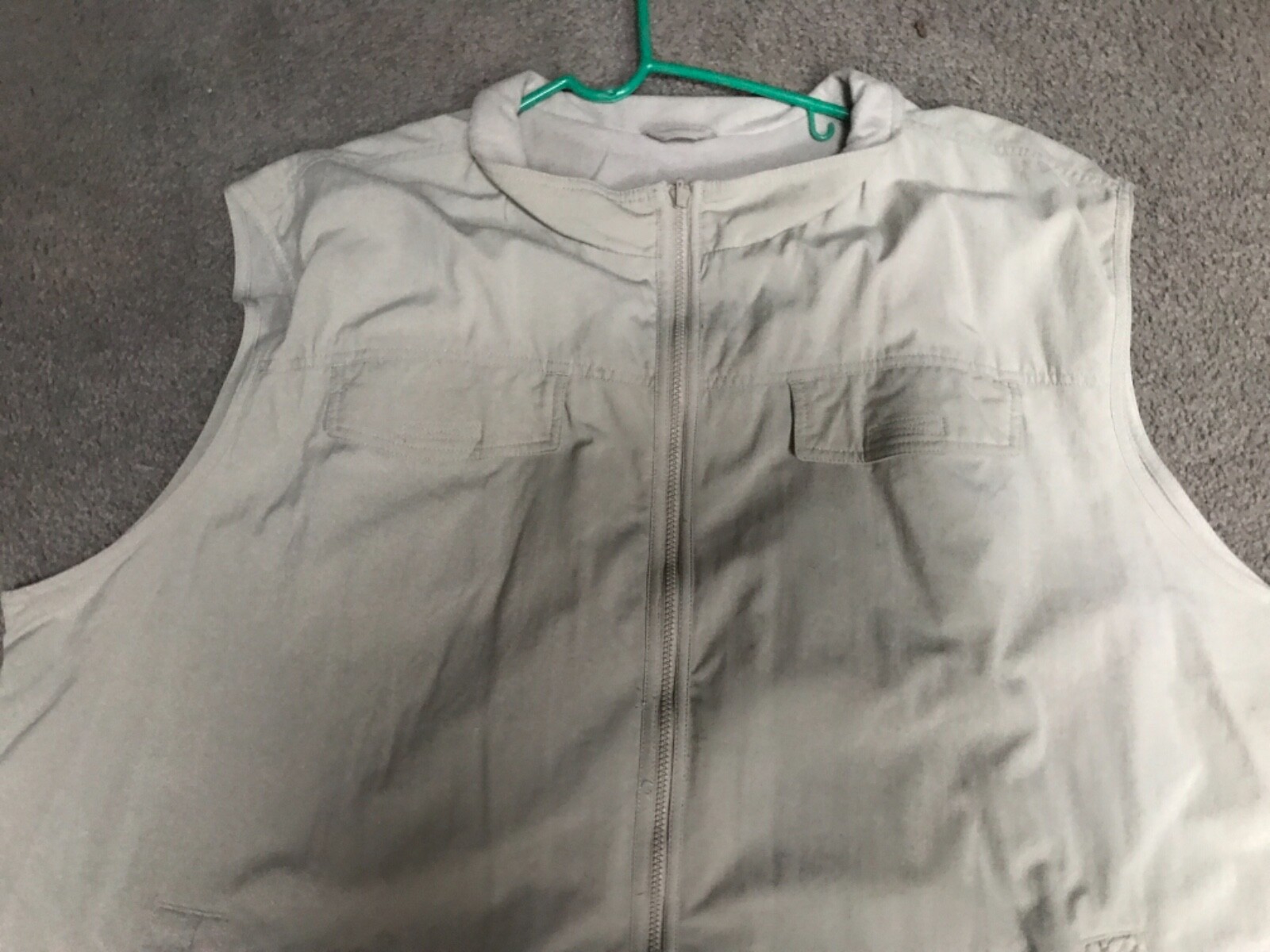 5XB MensColumbia Mens Vest Full Zip Fossil Size 5XB Zip Pockets | eBay