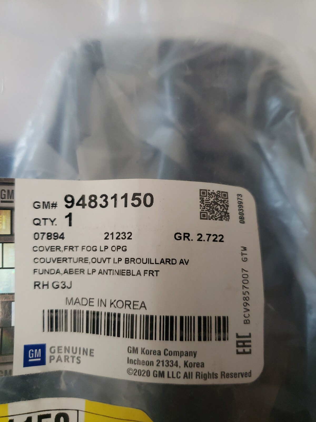 Chevy cruze GM Front Bumper Passenger Side Grille Trim Bezel Cover RH ...