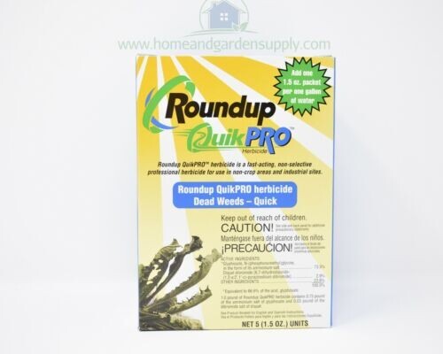 Roundup QuikPRO 73.3% Glyphosate Fast Weed and Root Killer 10 Packets ...
