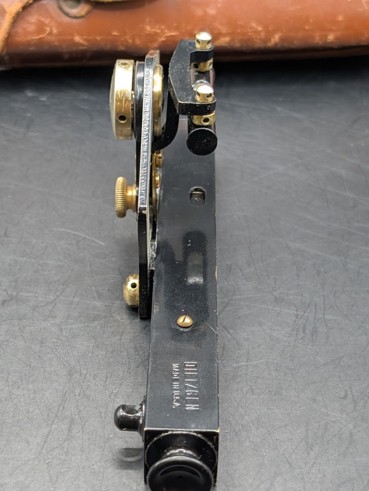 VINTAGE DIETZGEN USA HAND SIGHT TOPOGRAPHIC LEVEL INCLINOMETER W ...