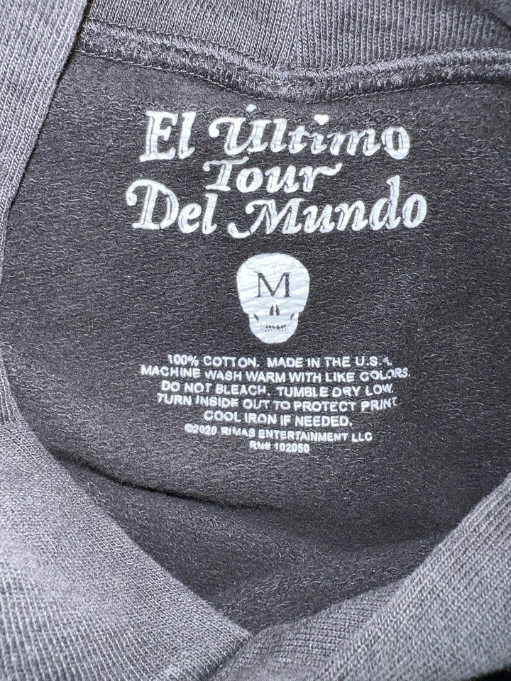 Bad Bunny Tour Sweatshirt Medium Hoodie Yo Visto ASI El Ultimo Tour Del ...