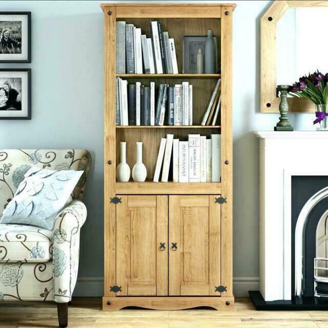 Seconique 300-306-005 Corona 2 Door Bookcase - Distressed Waxed Pine for sale online | eBay UK