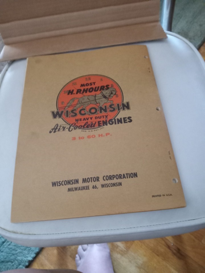 WISCONSIN ENGINE V460D V461D INSTRUCTION BOOK AND PARTS LIST | eBay