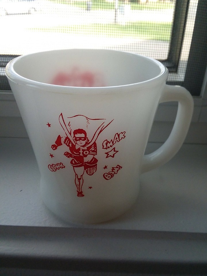 Vintage 1960’s - Anchor Hocking Fire King - Batman - Robin Boy Wonder ...