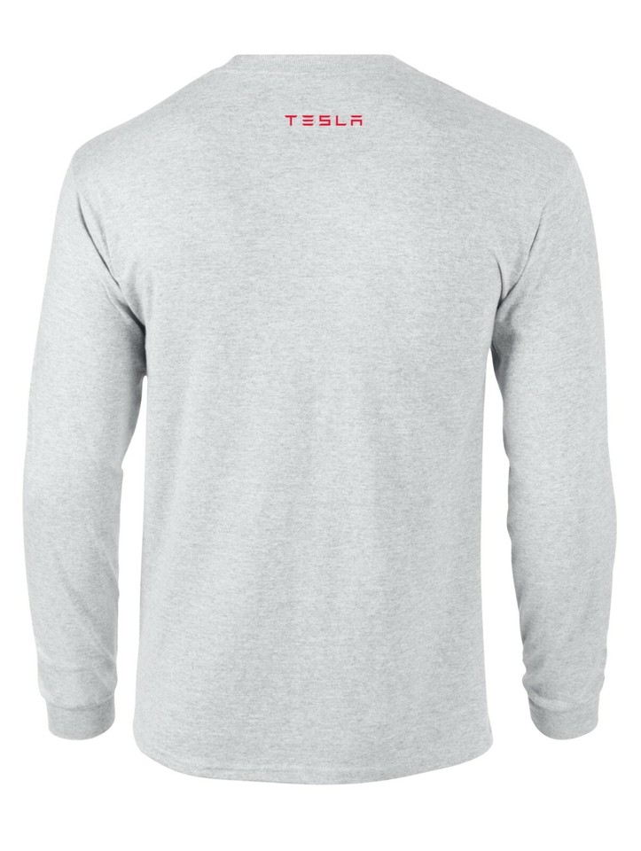 Tesla Fashion Men Women Long Sleeve Adult T-shirt Cotton NEW | eBay