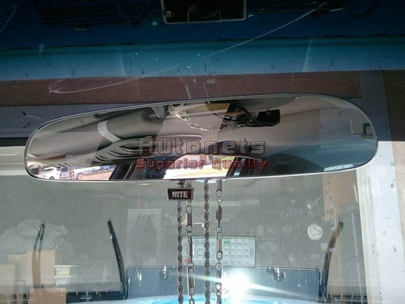 Chrome Rear View Interior Mirror Hot Street Rod Day/Night Switch Chevy ...