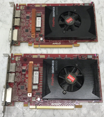 Lot of 2 AMD FirePro W5000 2 GB GDDR5 Graphics Cards | eBay