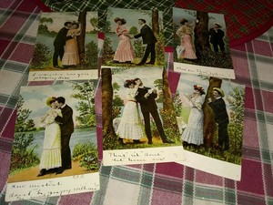 Victorian Flirtation Card