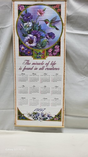 Japanese Scroll Wall Calendar Deco Vintage 1996/1997 Lovely ...