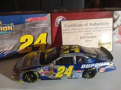 Action Jeff Gordon Autograph w/ COA 2004 DuPont Pepsi Billion Dollar 1 ...
