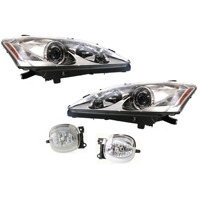 Headlight Kit For 2007-2009 Lexus ES350 Driver and Passenger Side Clear ...