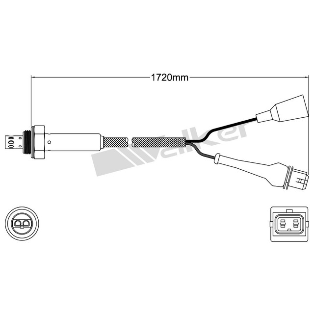 Oxygen Sensor-VIN: 8, GAS, Eng Code: B234F, FI, Natural fits 89-90 740 ...