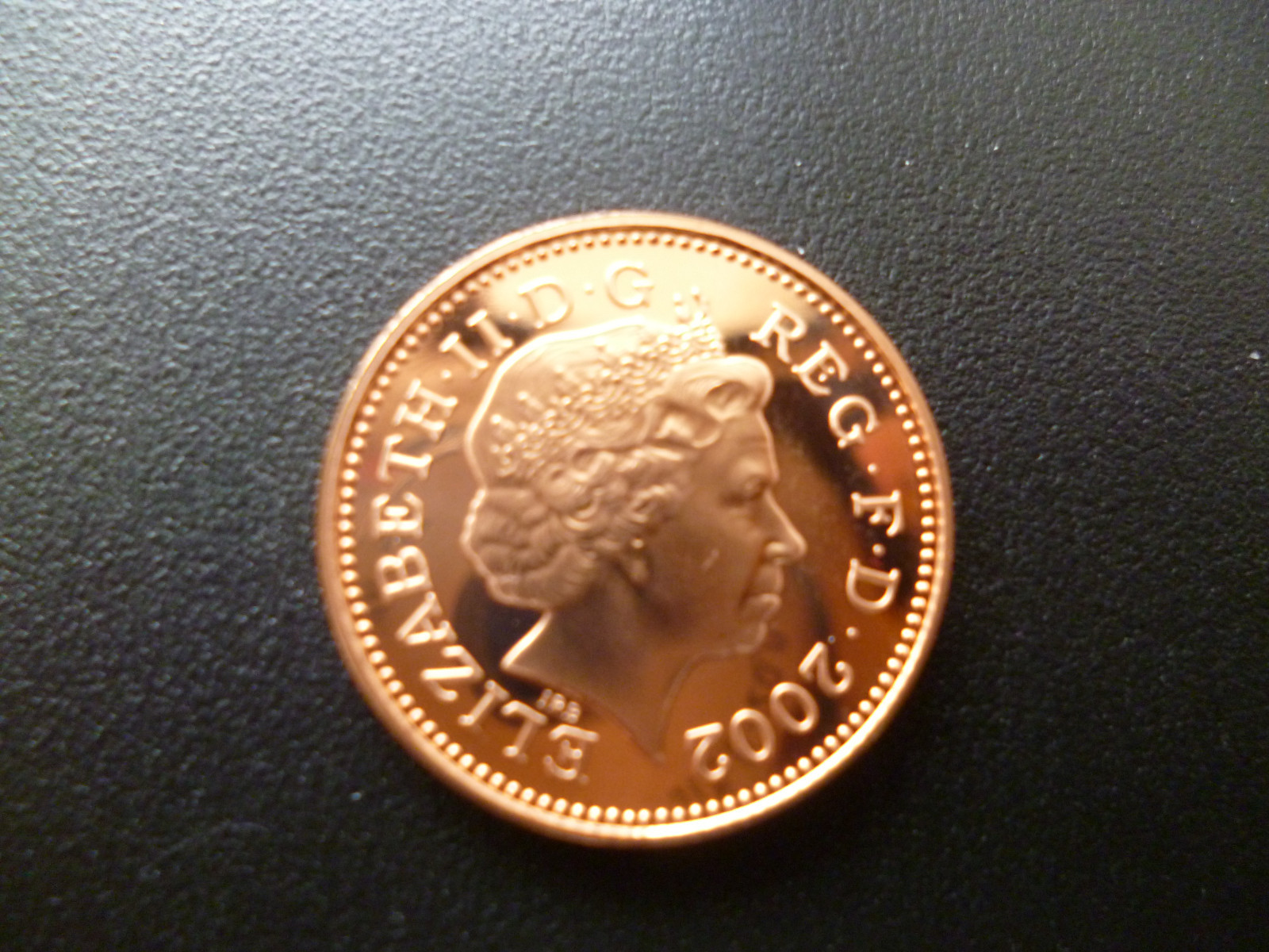 2002 PROOF 1P PIECE HOUSED IN A NEW CAPSULE, 2002 PROOF ONE PENCE COIN ...