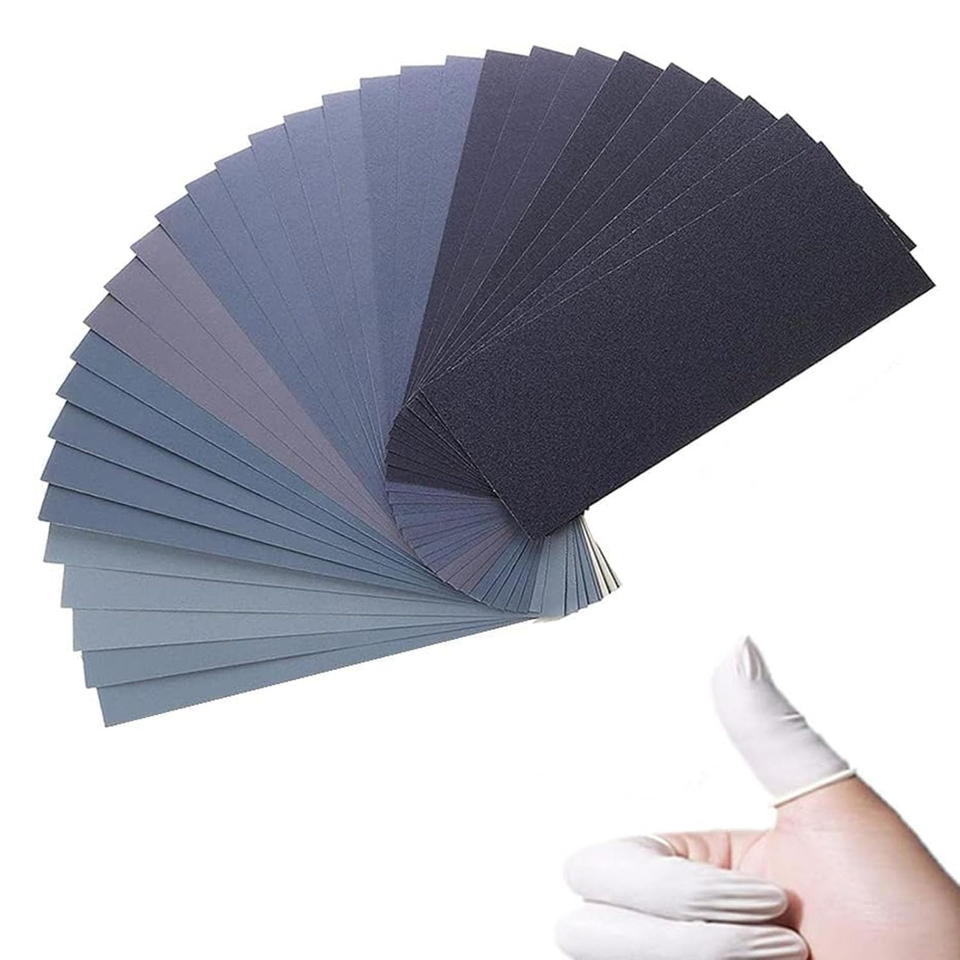Extra Fine Sand Paper 120 to 20000 High Grit, 22 PCS Sandpaper Sheets ...