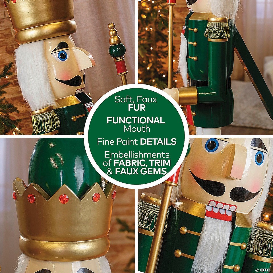 3 Ft Giant Nutcracker Toy Soldier Wood Christmas Outdoor Decoration ...