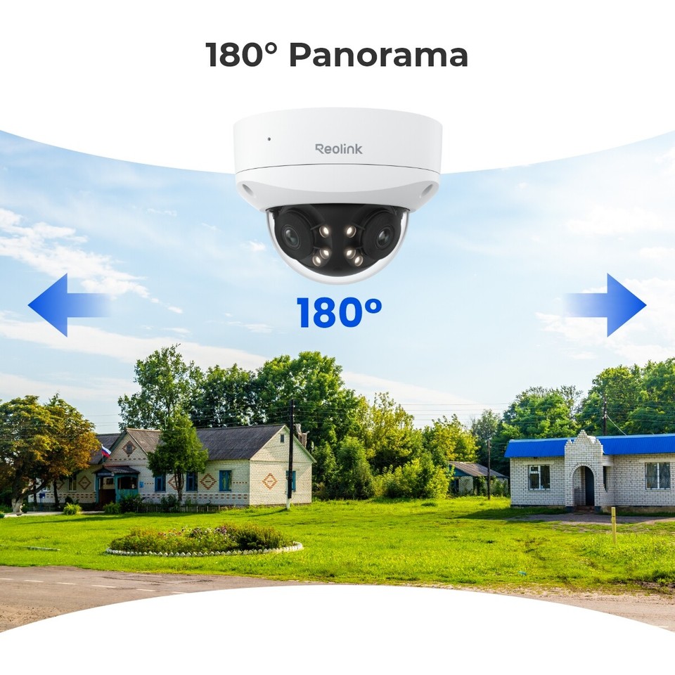 Reolink Duo3VPoE 16MP Dual-Lens Security Camera 180° Panoramic IK10 ...