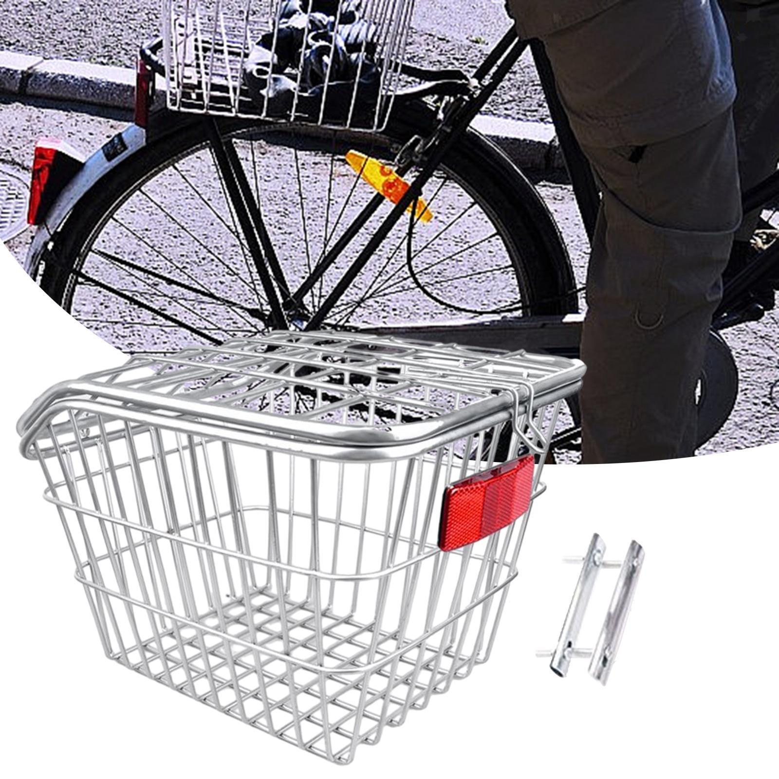 Bike Rear Basket Bicycle Storage Basket for Kid Folding Bikes Outdoor ...
