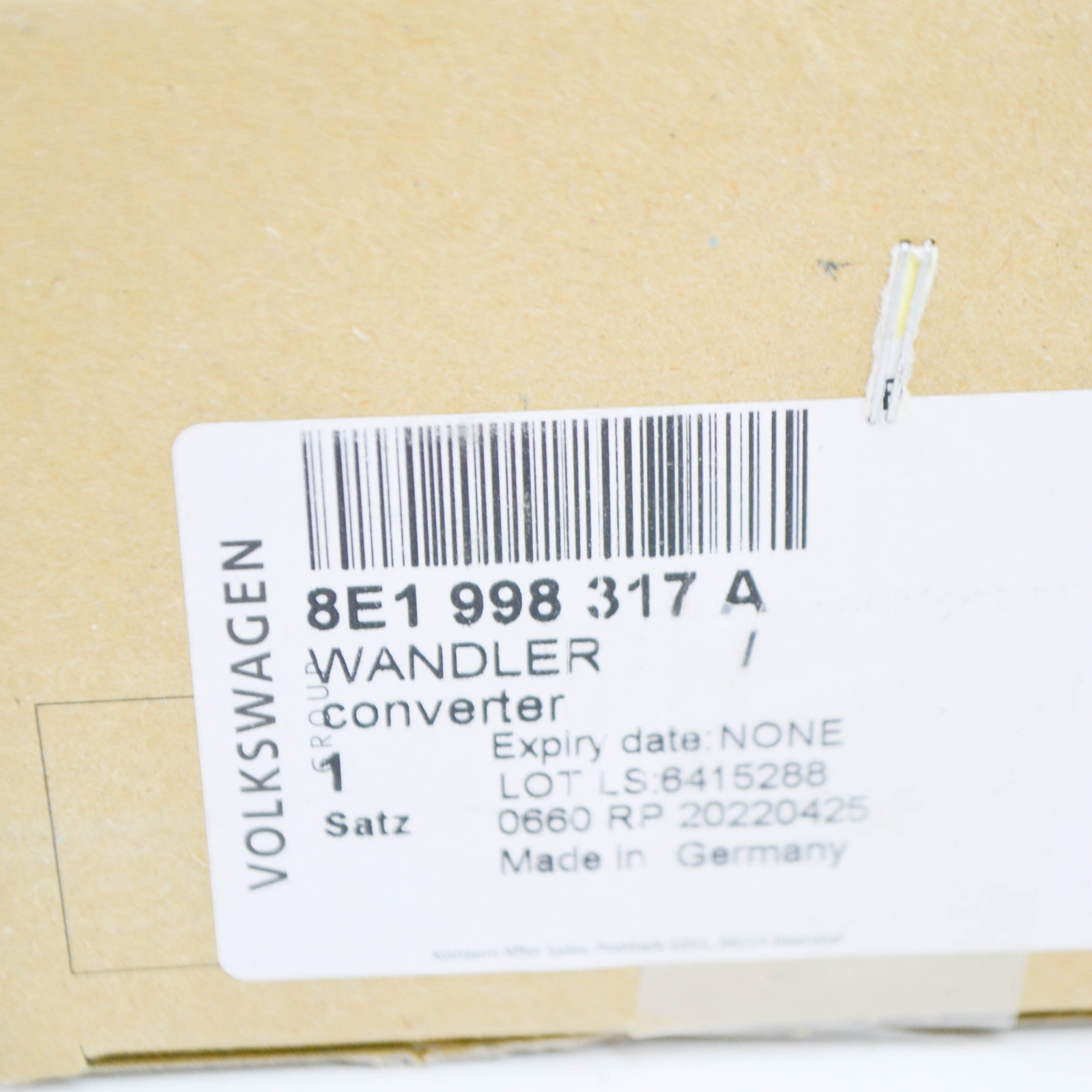 Audi A4 B8 Steering Servotronic Converter LHD 8E1998317A Genuine for ...