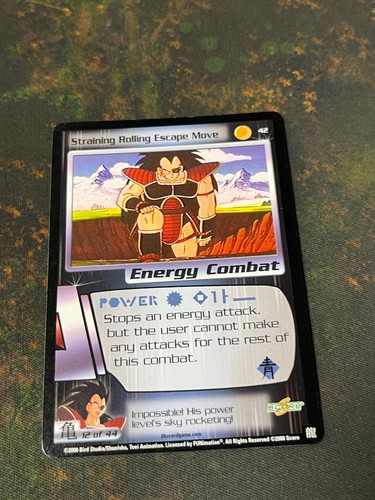Straining Rolling Escape Move - Dragon Ball Z DBZ CCG Score Card Nice ...