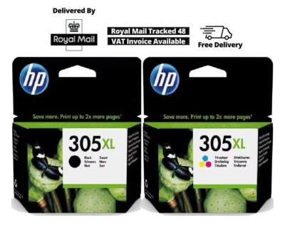 HP 305XL Ink Cartridges Black and Colour 6ZA94AE | eBay