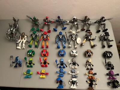 LEGO BIONICLE Collection. Mainly Complete! Extra Masks and RARE Kraata ...