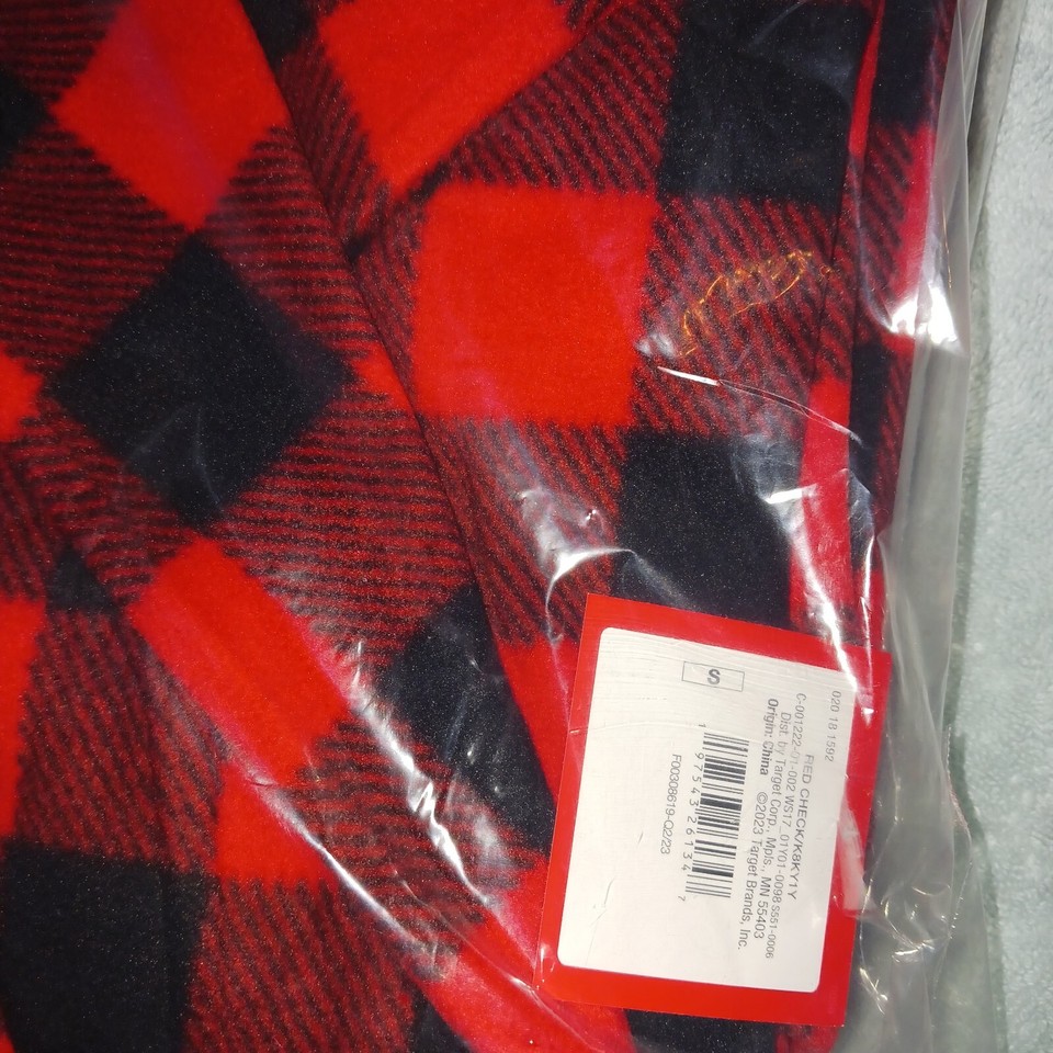 Womens Buffalo Check Red Fleece Robe. Size Small (Fits Like Med). New ...