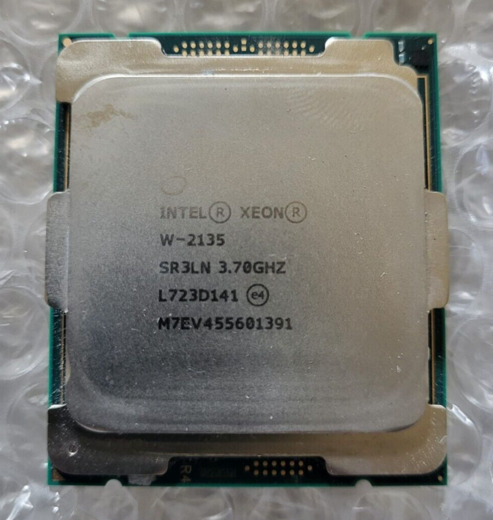 Intel Xeon W-2135 CPU 3.7 GHz 6 Core 12 Thread LGA 2066 SR3LN Processor ...