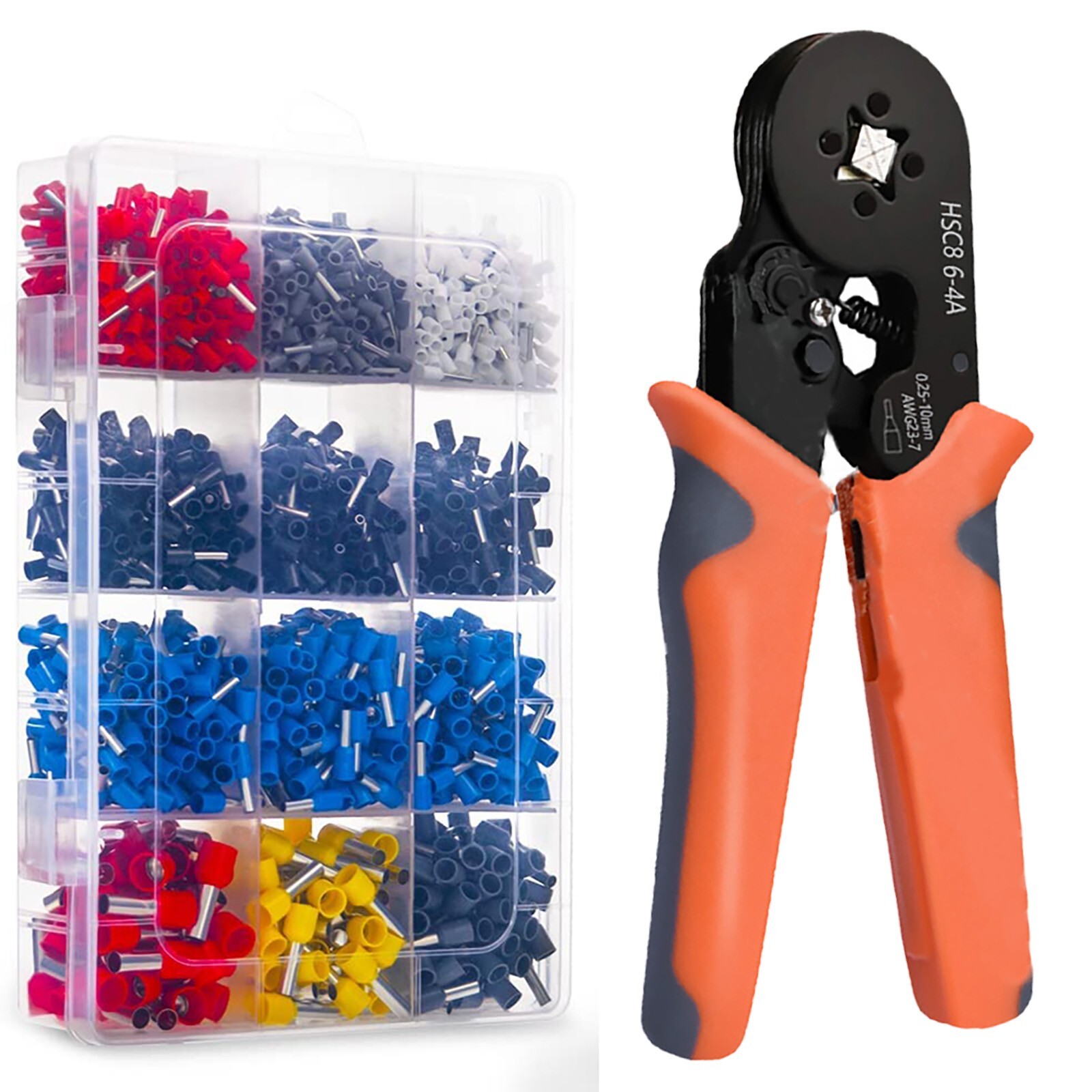 2000 Piece Cable Lugs Kit with Crimping Pliers for Tight and Secure ...