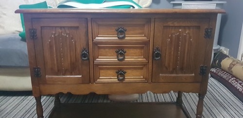 antique solid oak sideboard | eBay UK