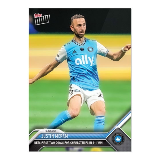 2023 Topps Now MLS 100 JUSTIN MERAM CHARLOTTE FC PRESALE | eBay