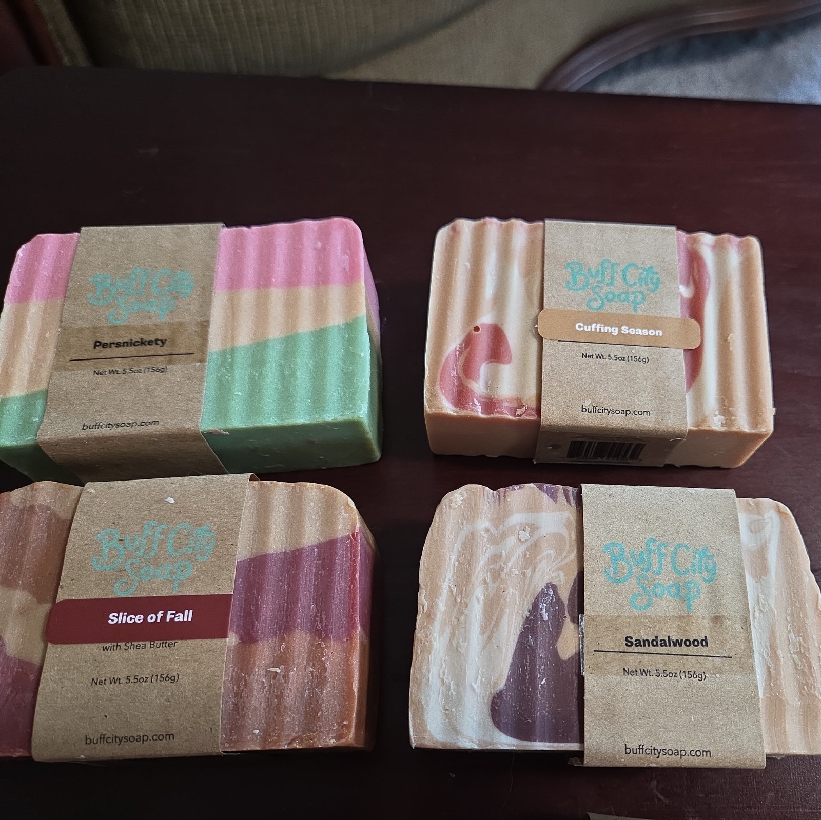 Lot of 6 Buff City Soaps 5.5 oz Bars Assorted w/ Narcissist & Ferocious ...