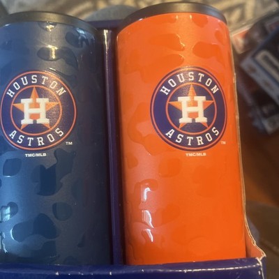 Houston Astros Skinny Can Beer Seltzer Holder Cooler Stainless Steel ...