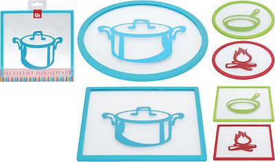 Heat Resistant Glass Trivet Pot Pan Holder Hot Teapot Hot Pan Stand ...