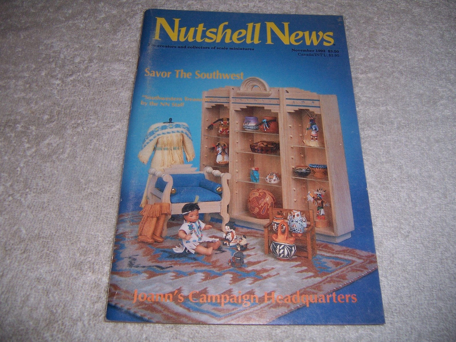 Nutshell News for complete miniatures hobbyist Magazine November 1992 ...