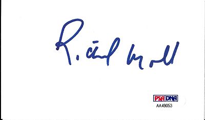 Richard Moll Signed 3x5 Index Card PSA/DNA COA Autograph Night Court ...