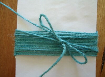 5 Meters Aqua Blue Jute TWINE String Craft Scrapbooking Floral Wedding ...