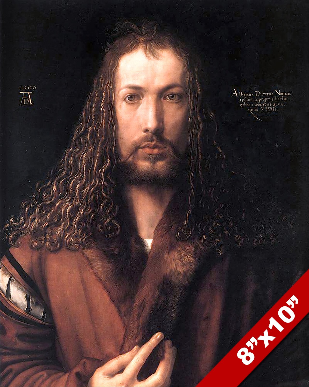 MASTER GERMAN ARTIST ALBRECHT DURER SELF PORTRAIT PAINTING ART REAL ...