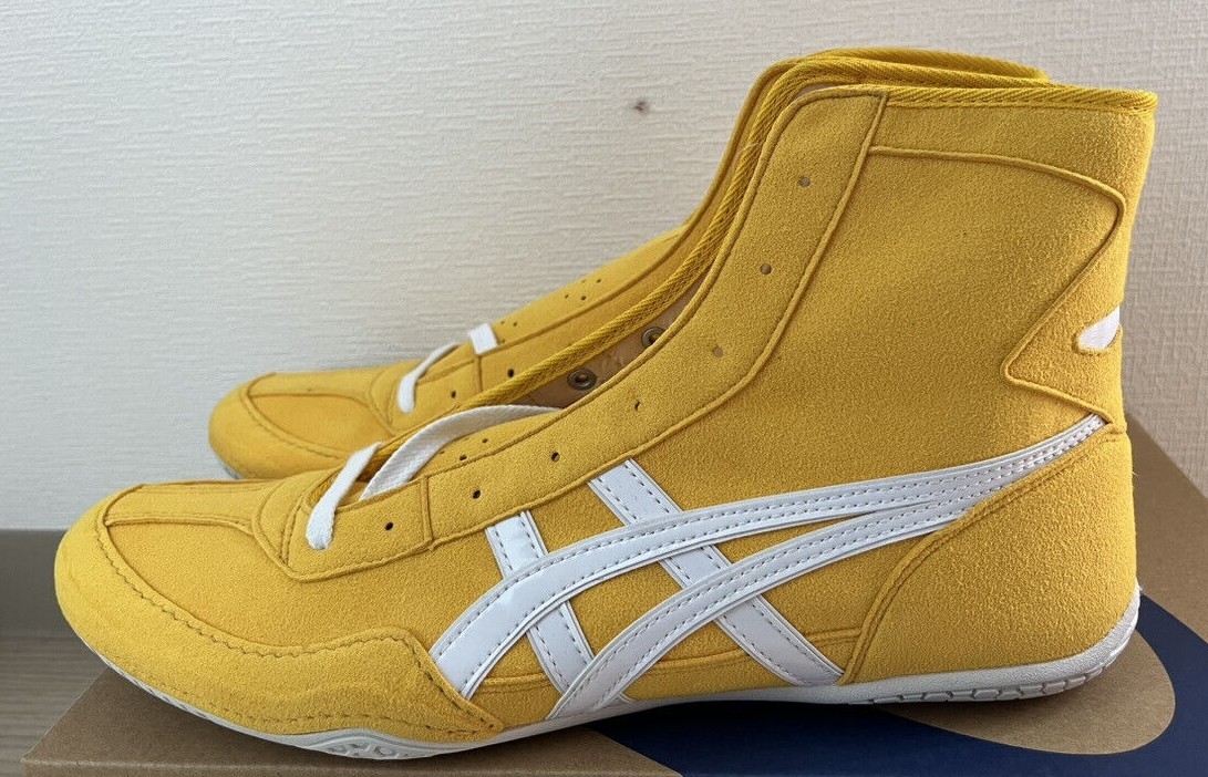 Asics Wrestling Shoes EX-EO special order 1083A001 Yellow x White x ...