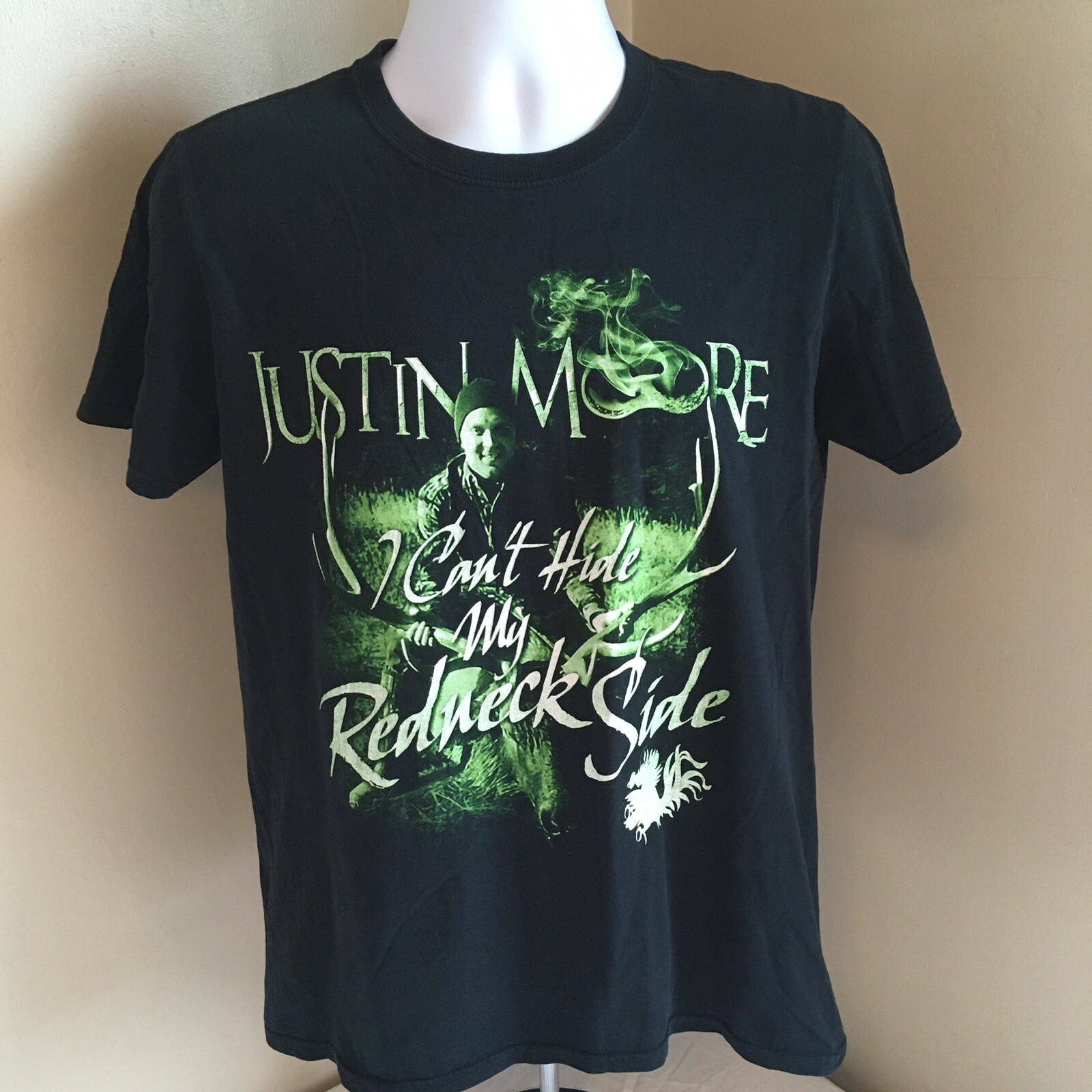 Gildan Justin Moore Concert T-Shirt 2 Sided Black Medium Cant Hide ...
