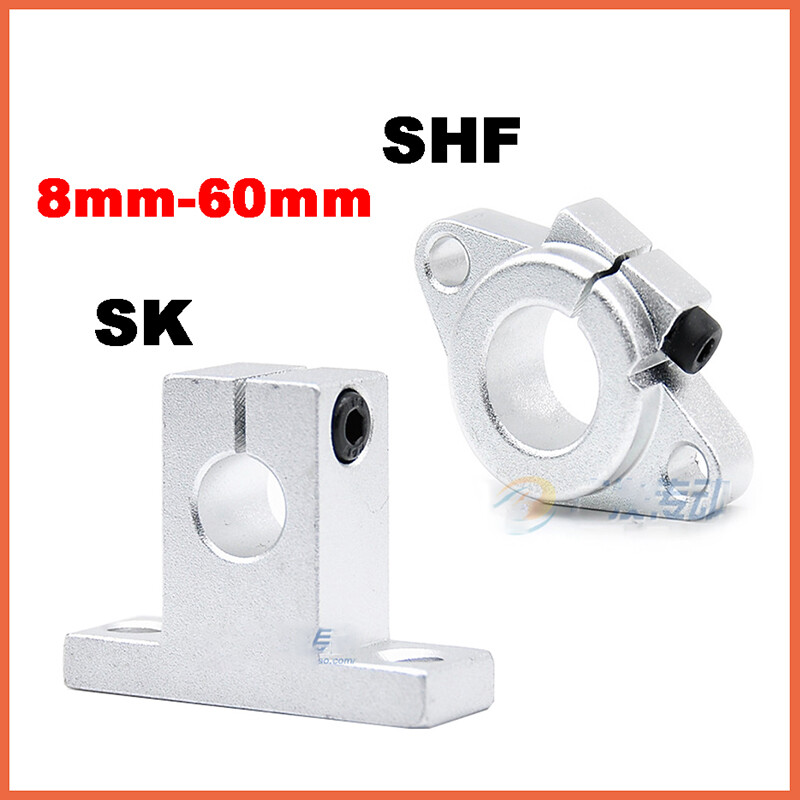 SK / SHF Linear Shaft Support Bracket Mount 8-60mm Bore Bar Bearing ...