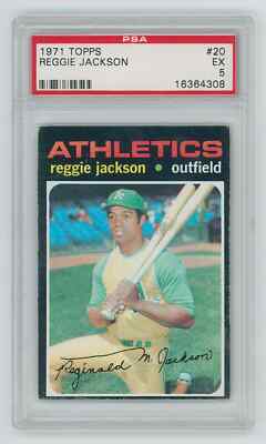 1971 Topps Reggie Jackson. New York Yankees. #20. PSA 5 | eBay
