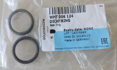 2 New OEM Audi 2015-23 Ring Water Pipe Inlet (Lower) (2 pcs.) WHT-006 ...