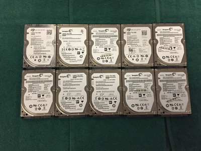 Seagate Thin 2.5" Sata 500GB Laptop HDD ST500LM021 (lot of 10 ...