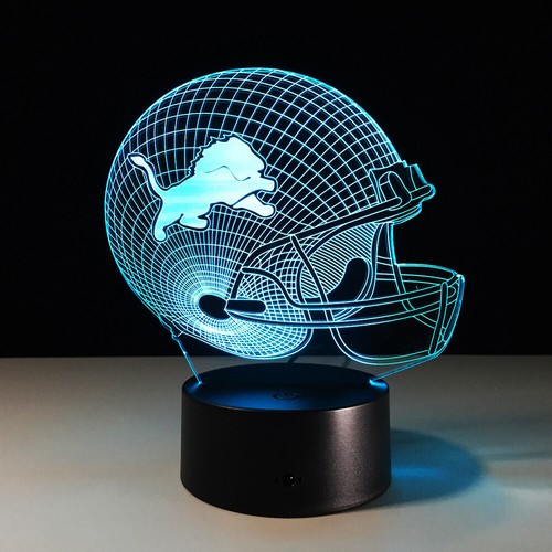 Detroit Lions Collectible Home Decor Light Lamp Gift Matthew Stafford ...