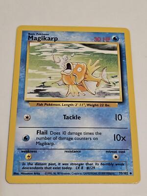 Magikarp 35/102, Base Set Pokemon TCG | eBay