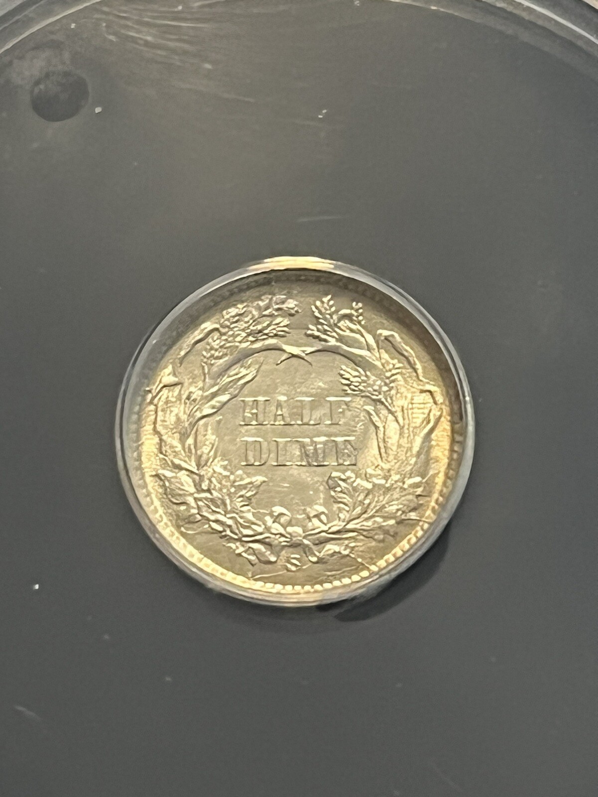 Rare 1868 S US Liberty Seated Silver Half Dime 5C ANACS MS61 San ...