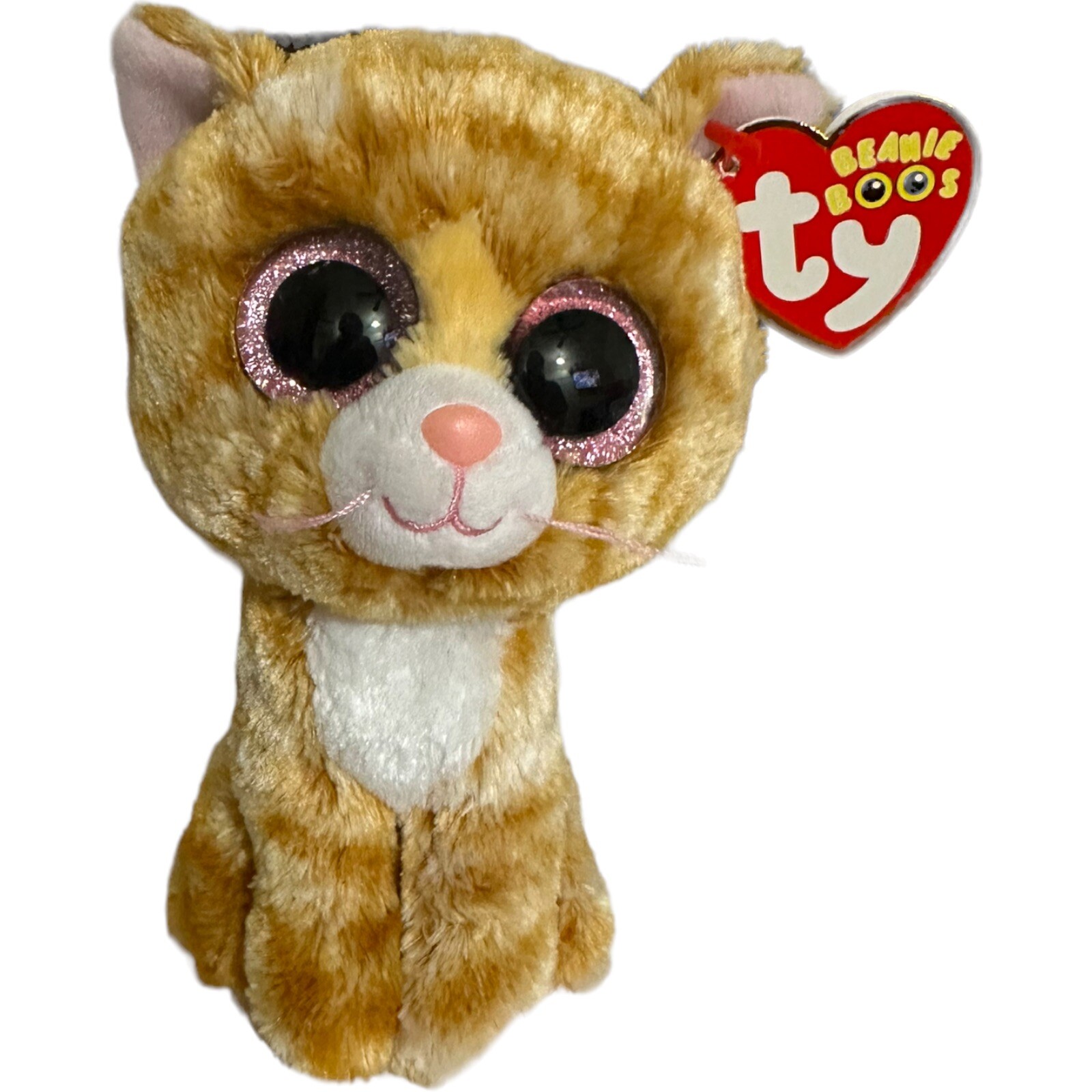 Ty Beanie Boos 9" Tabitha the Tan Striped Cat Plush Retired Gently Used ...